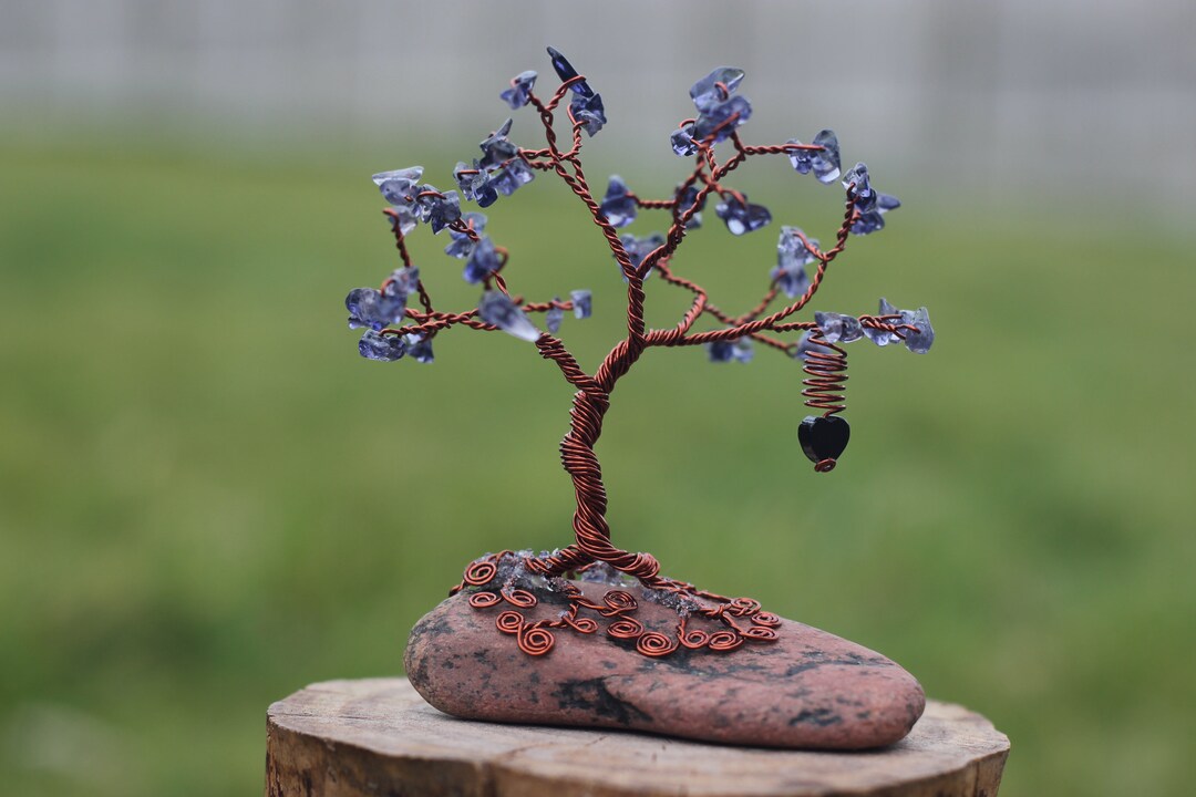 In Loving Memory Tree of Life Sculpture for Loss of Loved One Amethyst ...