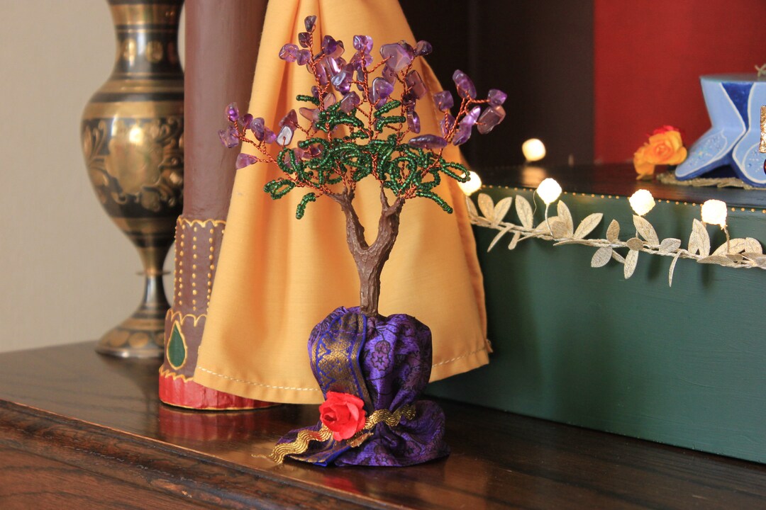 Tulsi Maharani Amethyst Tree Spiritual Hare Krishna Gift for - Etsy