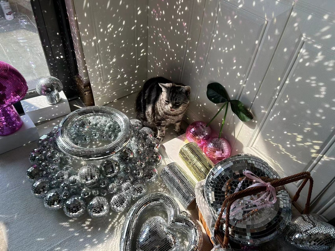 Mirror Glass Block Melting Ball Combination of Three - Etsy