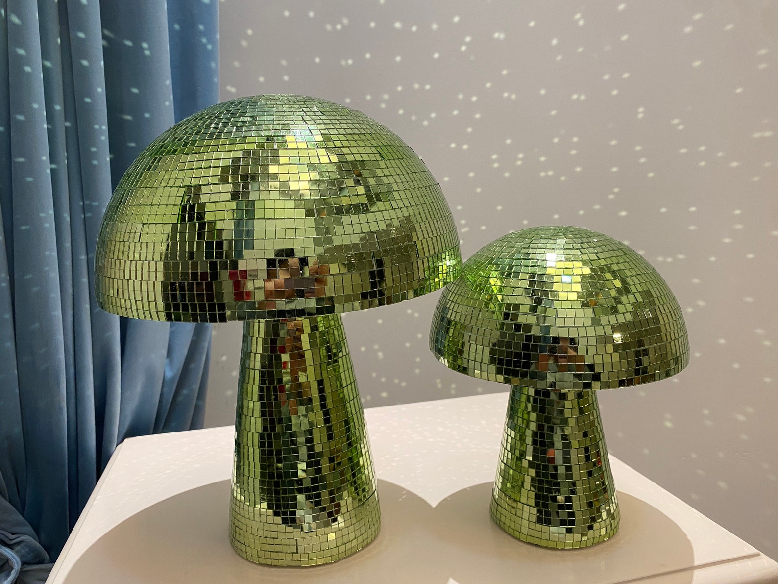Mirrored Glass Brick Mushroom Disco Ball Living Room Ornaments|various Colors | Various Sizes - Etsy