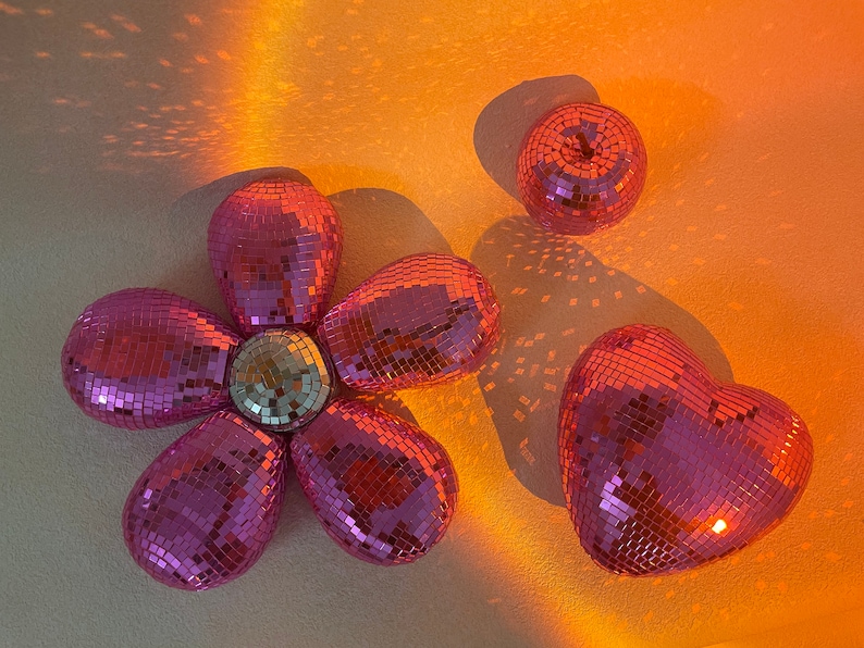 Pink Party With Pink Disco Flower Decorations Disco Pink - Etsy