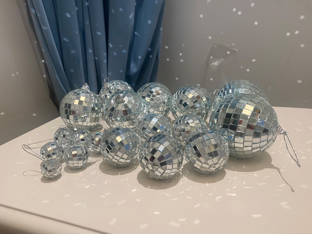 12 Pcs 18 Pcs 3cm\4cm\5cm\6cm\7cm\8cm Disco Ball Disco Hanging ...