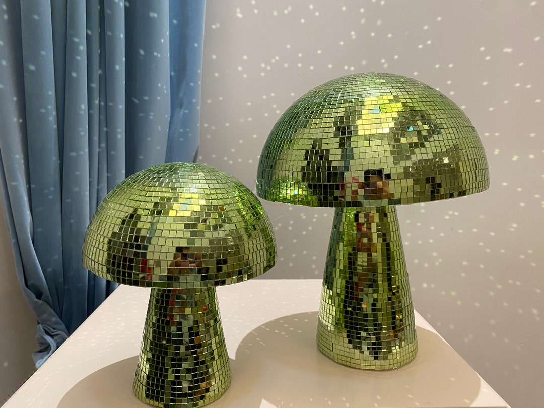 Mirrored Glass Brick Mushroom Disco Ball Living Room Ornaments|various Colors | Various Sizes - Etsy