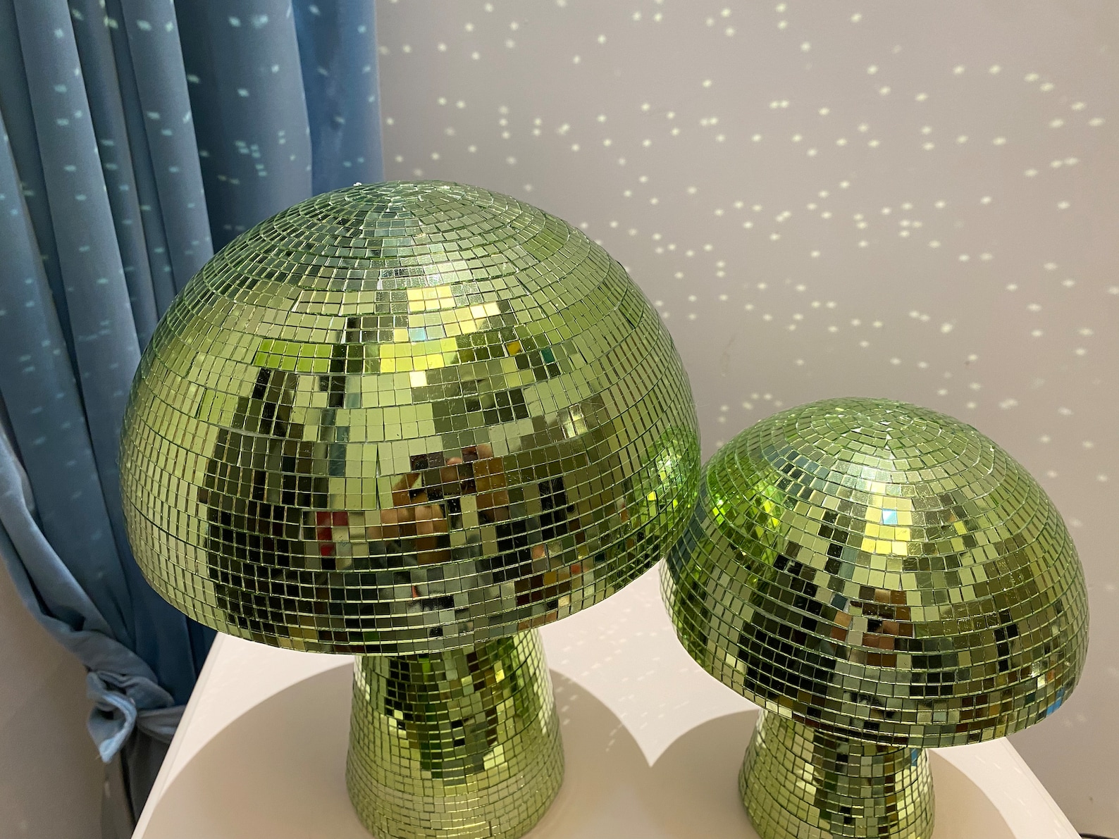 Mirrored Glass Brick Mushroom Disco Ball Living Room Ornaments|various Colors | Various Sizes - Etsy