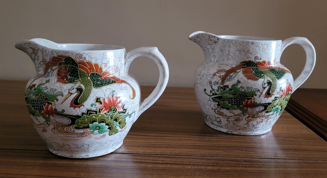 Gorgeous Pair of Thomas Forester and Sons Phoenix Ware Hainan Pattern ...