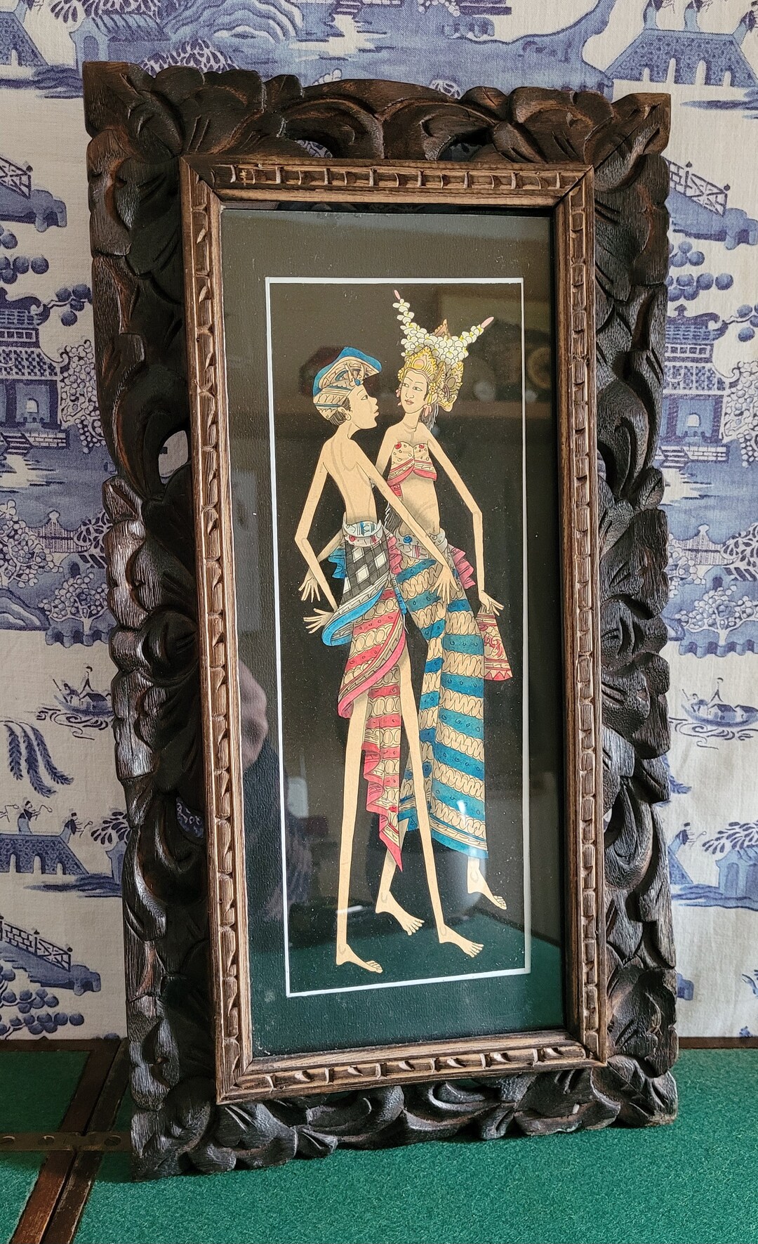 Beautiful Vintage Balinese Watercolour Print - Etsy