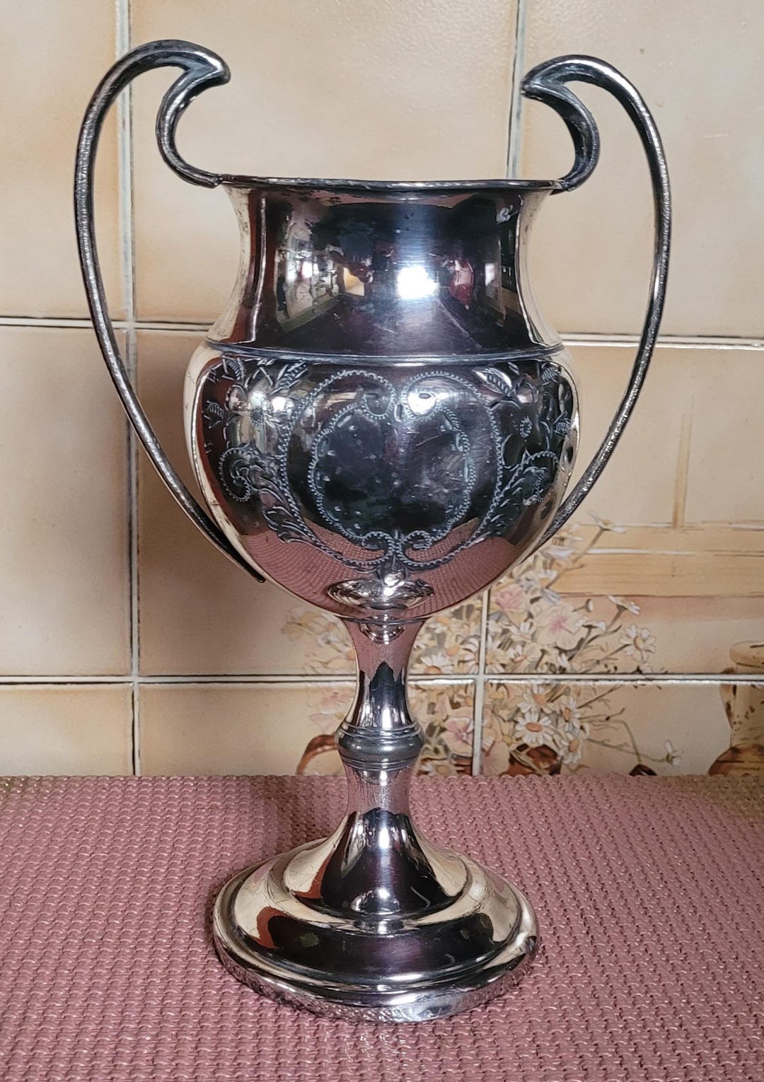 Fabulous Antique EPBM Silver Plated Twin Handled Goblet Vase - Etsy