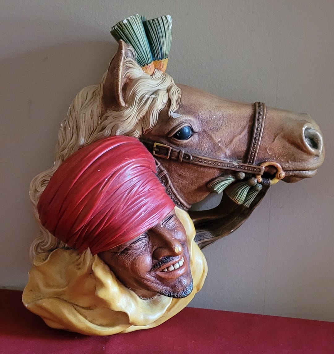 Fabulous Rare Vintage 1963 Bossons Lords of the Desert Chalkware Wall ...