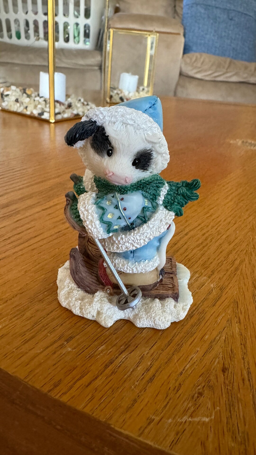 Ski Moo Later/january - Marys Moo Moos Vintage Cow Figurines - Etsy