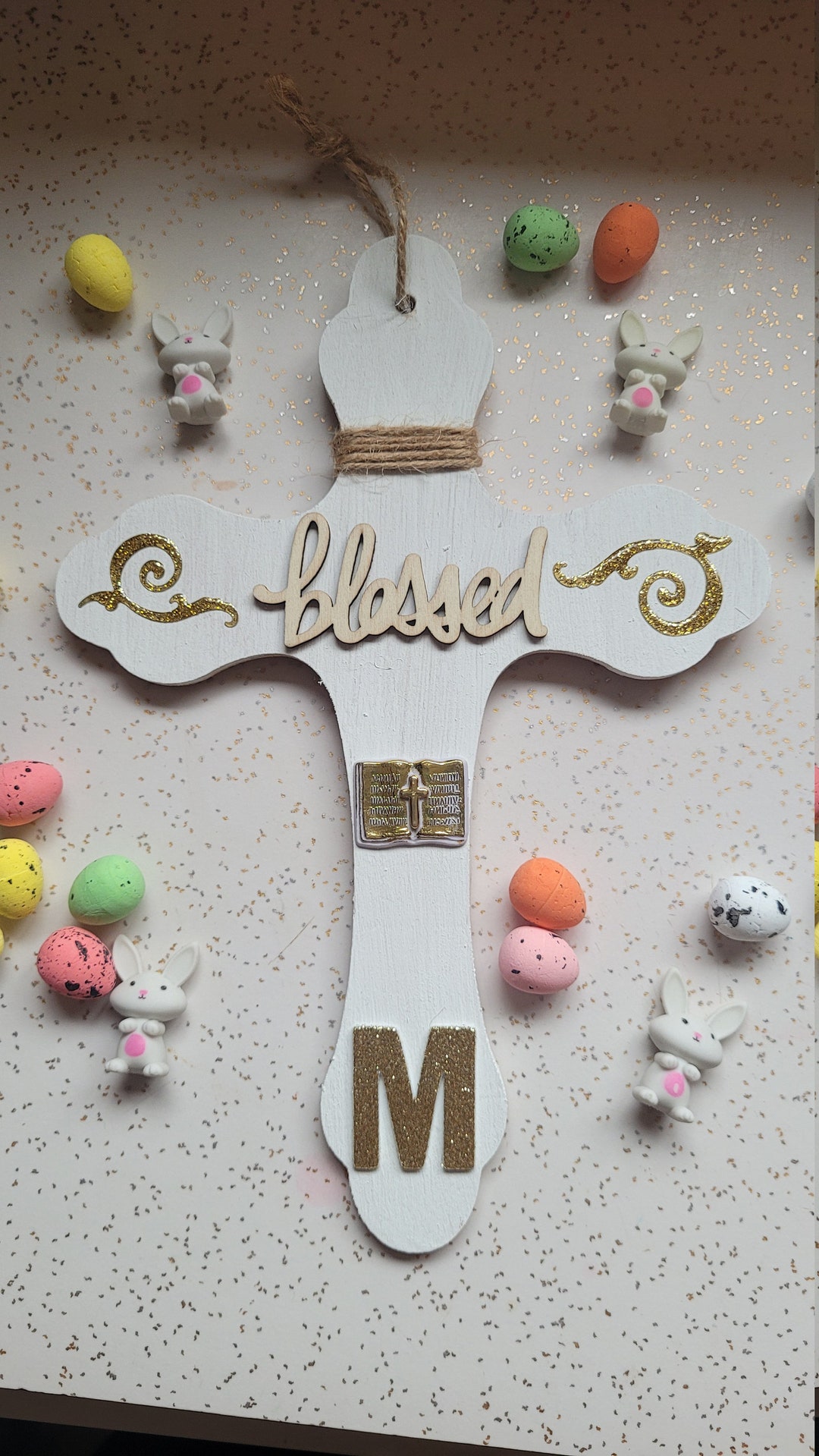 Wooden Cross/ Easter Decor - Etsy