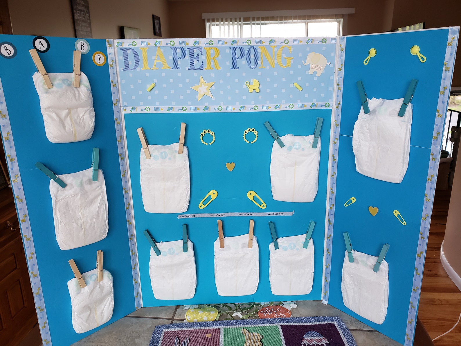 Diaper Pong Baby Shower Game - Etsy