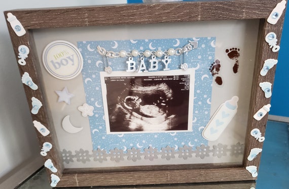 Sonogram picture shadowbox | Etsy