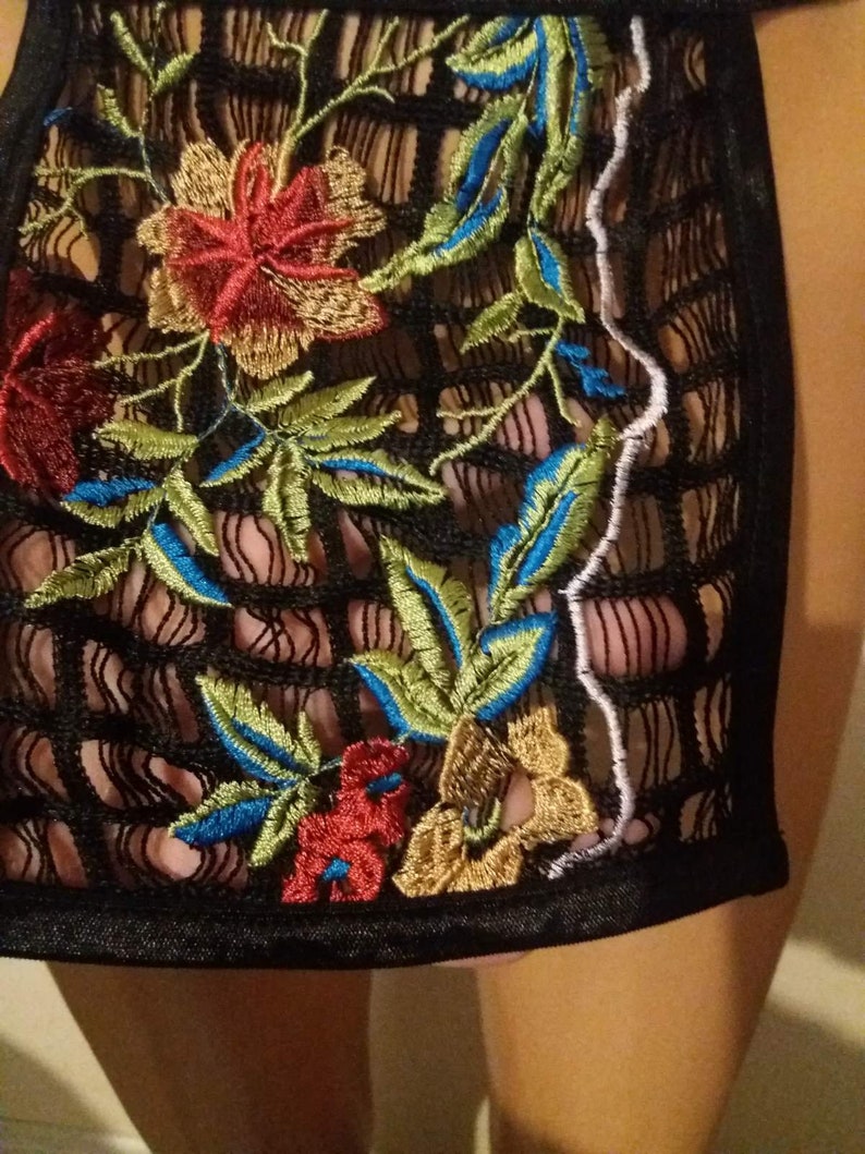 Colorful Transparent Lace Loincloth/ Floral Transparent Lace - Etsy