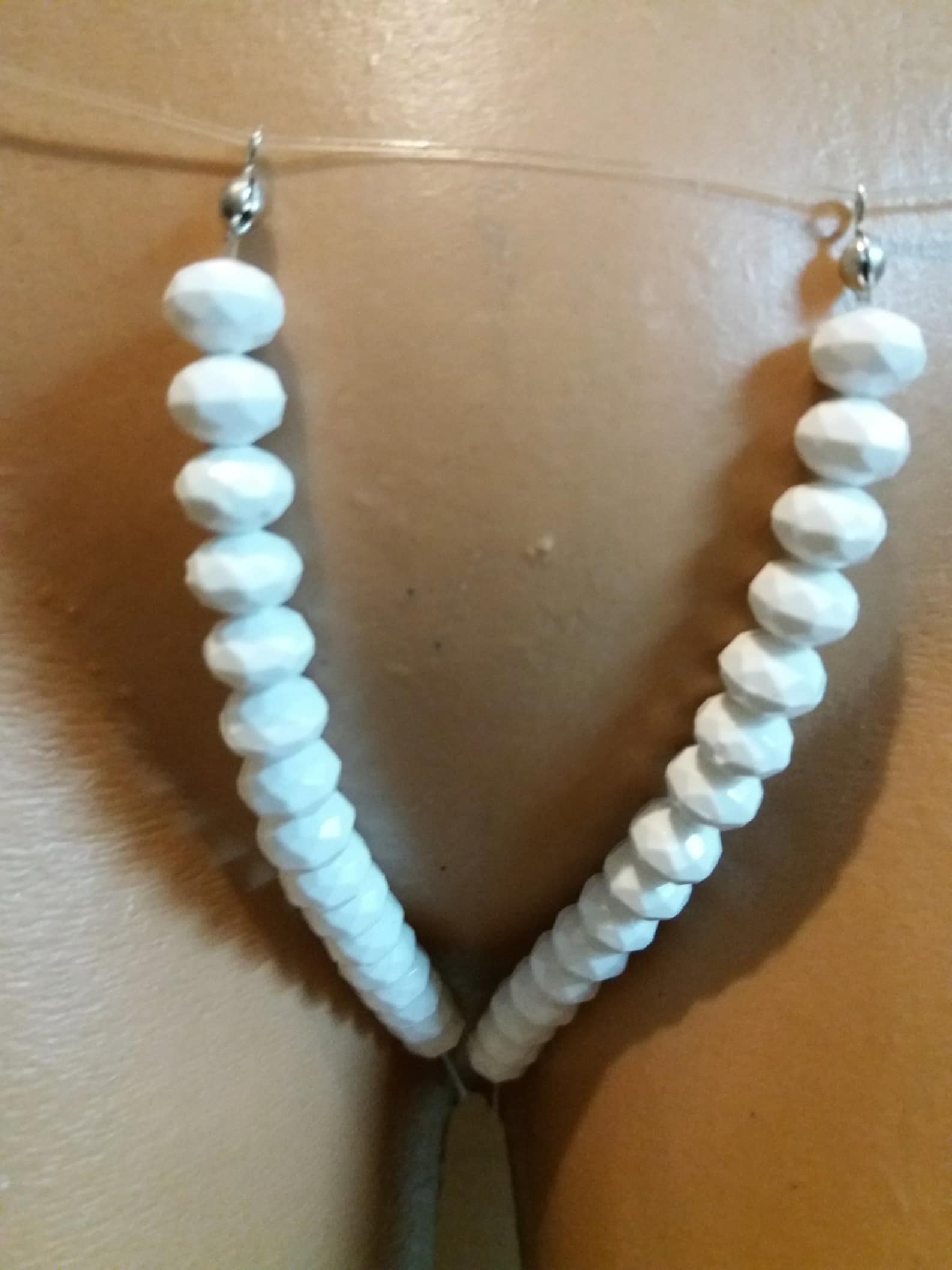 White Pearls G String/ Micro G String/ Crotchless Panties/ | Etsy