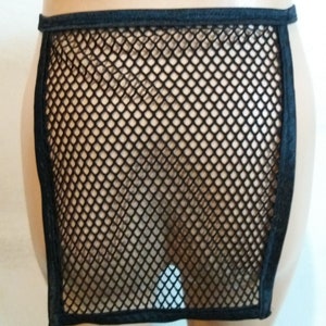 Black Transparent Fishnet Loincloth / Men Panties/ Beach Panties/ Men's ...
