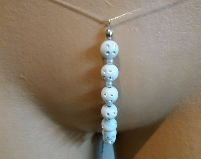 White Pearl G- String/ Micro G - String/ Sexy Panties/ Extreme Bikini ...