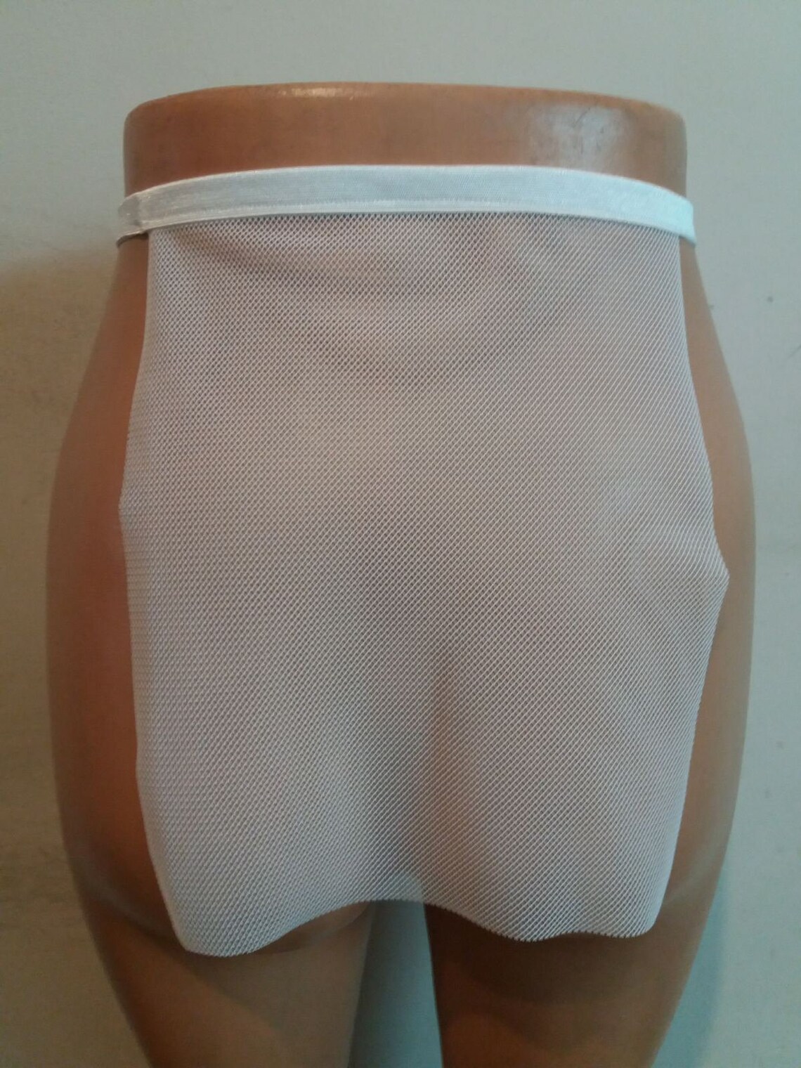 White Transparent Mesh Loincloth / Men Panties/ Beach Panties/ - Etsy