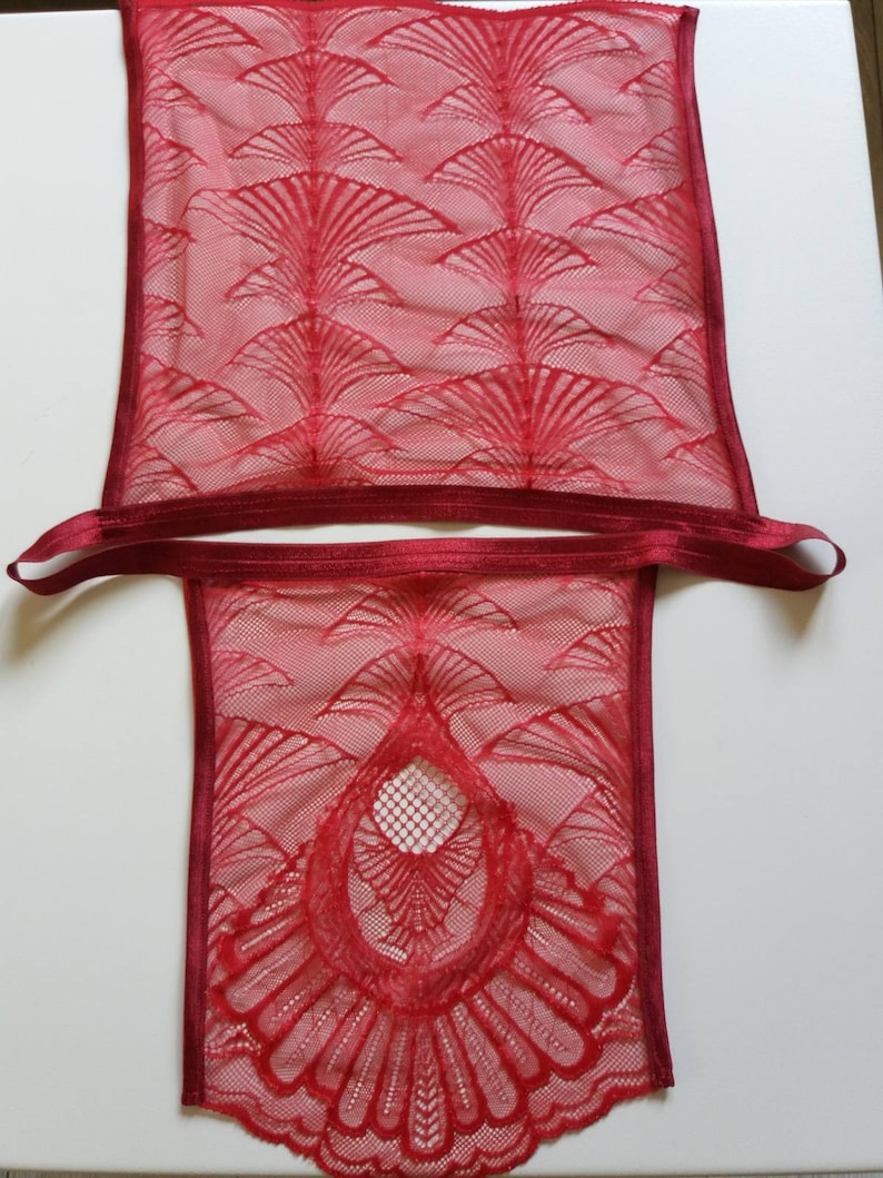 Dark Red Transparent Loincloth - Etsy