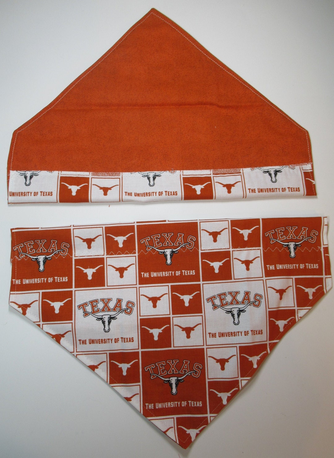 University of Texas Items - Dog Bandanas, Lined Cotton Fabric, Washable ...