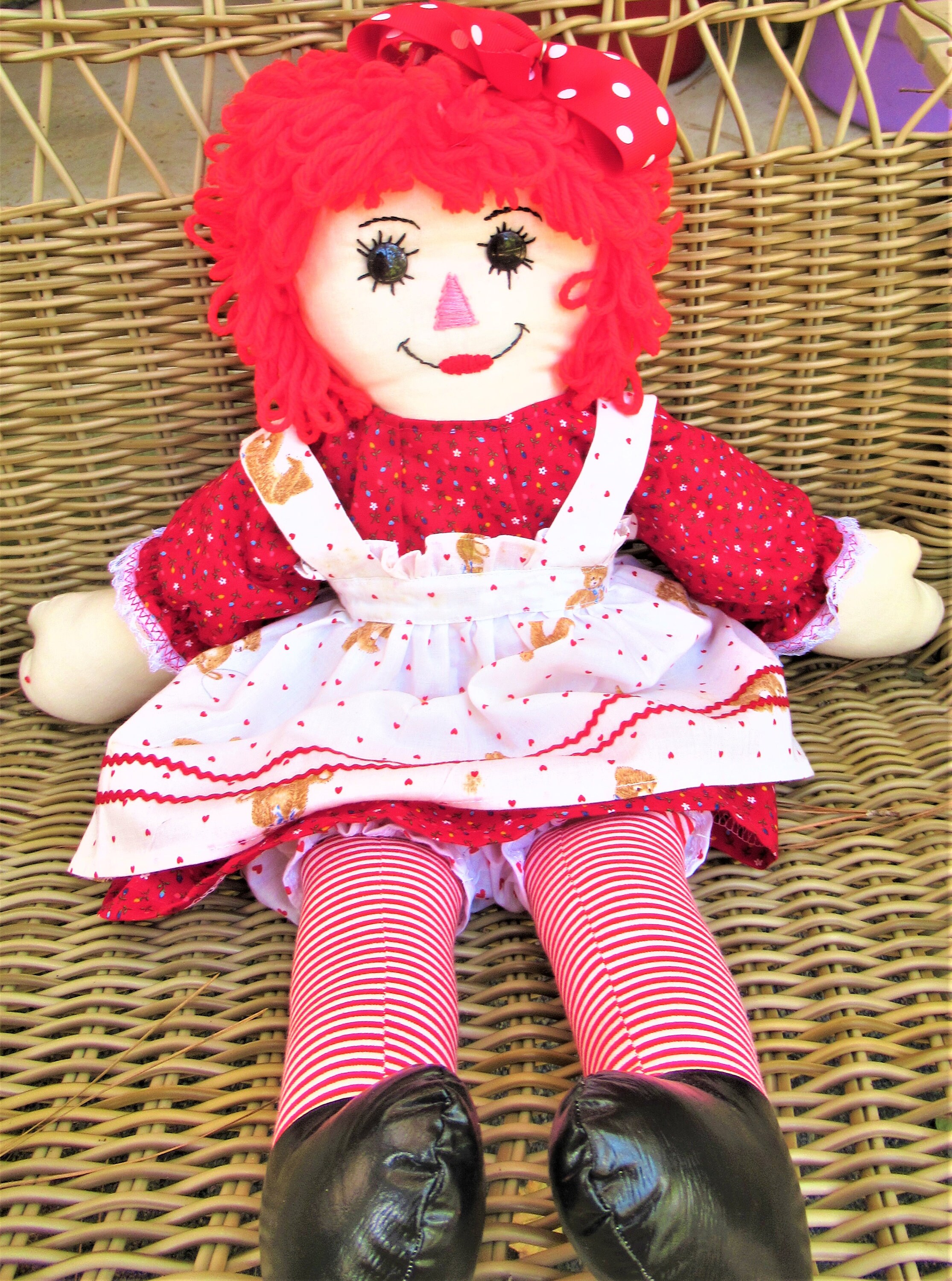 Raggedy Ann Look Alike Doll and Friends - Soft Dolls for Play or ...