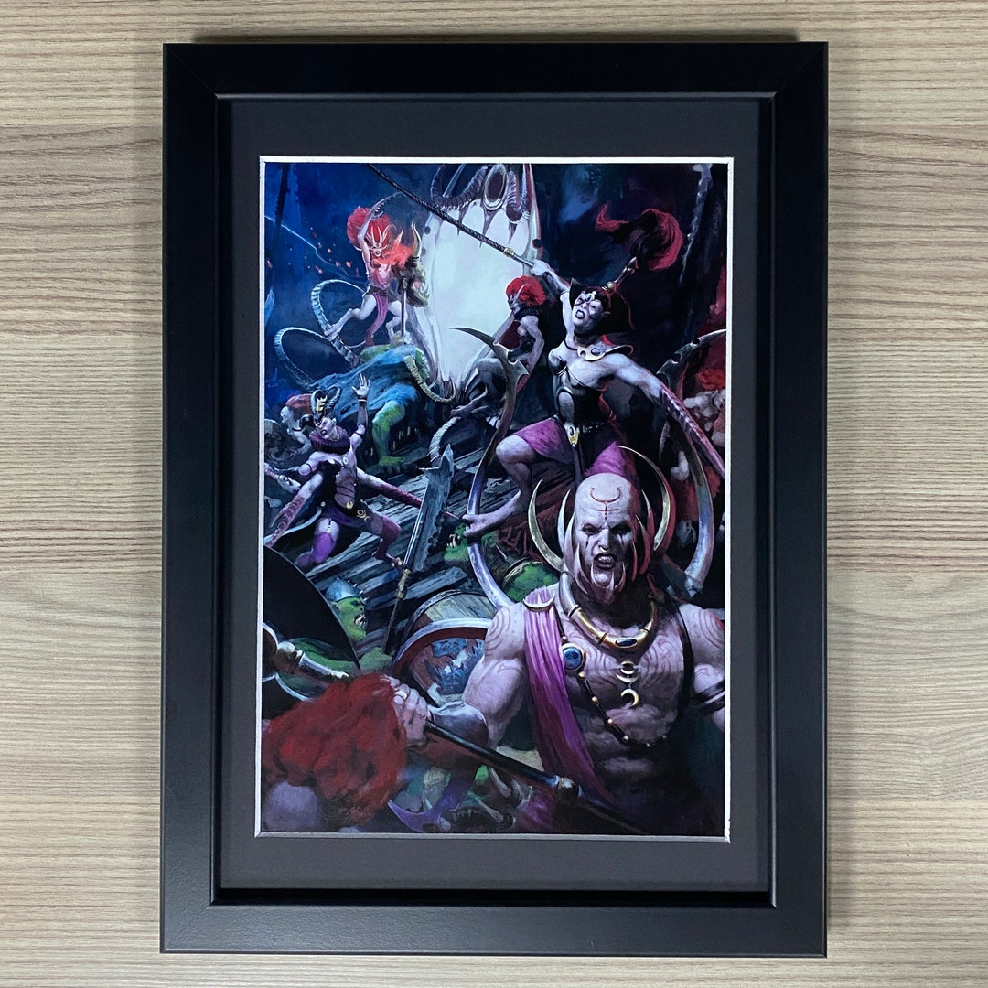 Syll'esske Framed Art Chaos Slaanesh Realm of Hedonides Games Workshop ...
