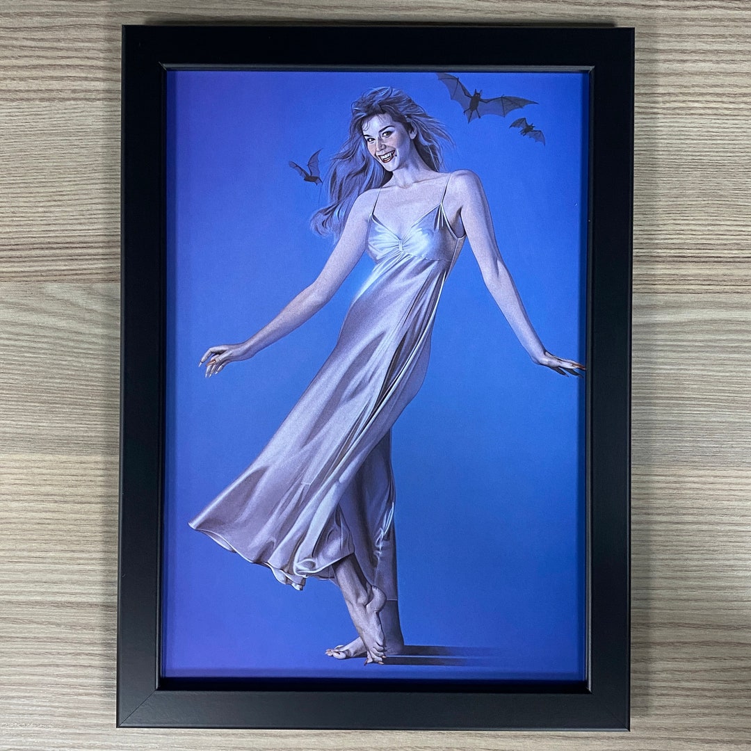 Hajime Sorayama Framed Art Vampire Pulp Sci-fi Fantasy Fire Naked Nude ...