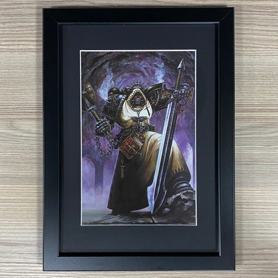 Dark Angels Asmodai Interrogator Chaplain Framed Art Games | Etsy