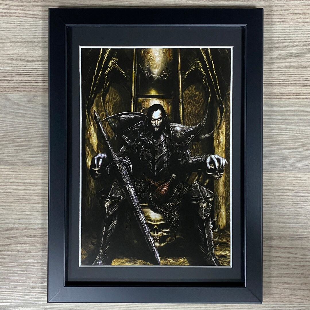 Malus Darkblade Framed Art Clint Langley AOS of Khaine - Etsy