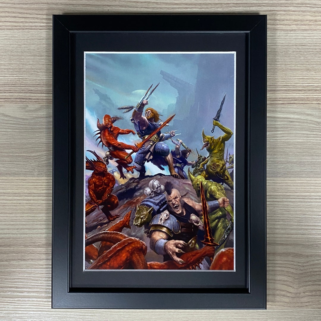Space Wolves Framed Art Wulfen Bloodletters Khorne Daemons Space ...