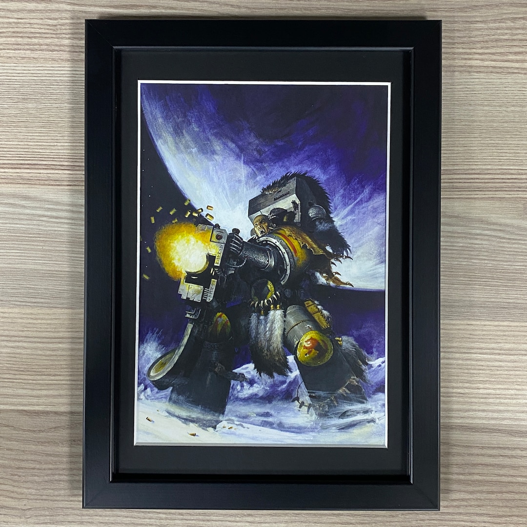 Space Wolves Framed Art Inferno Cover Heavy Bolter Long Fangs Paul ...