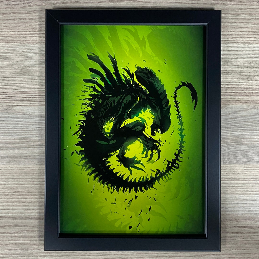 Aliens Framed Movie Poster Art James Cameron Xenomorph - Etsy