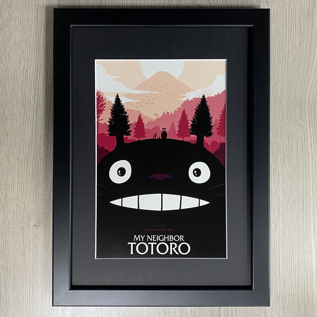 My Neighbor Totoro Framed Movie Art. Directed by Hayao Miyazaki. Anime ...