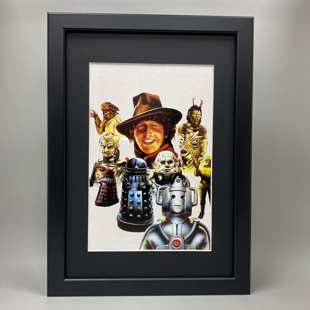 Chris Achilleos, Doctor Who – the Fourth Doctor & Villains Framed Art ...
