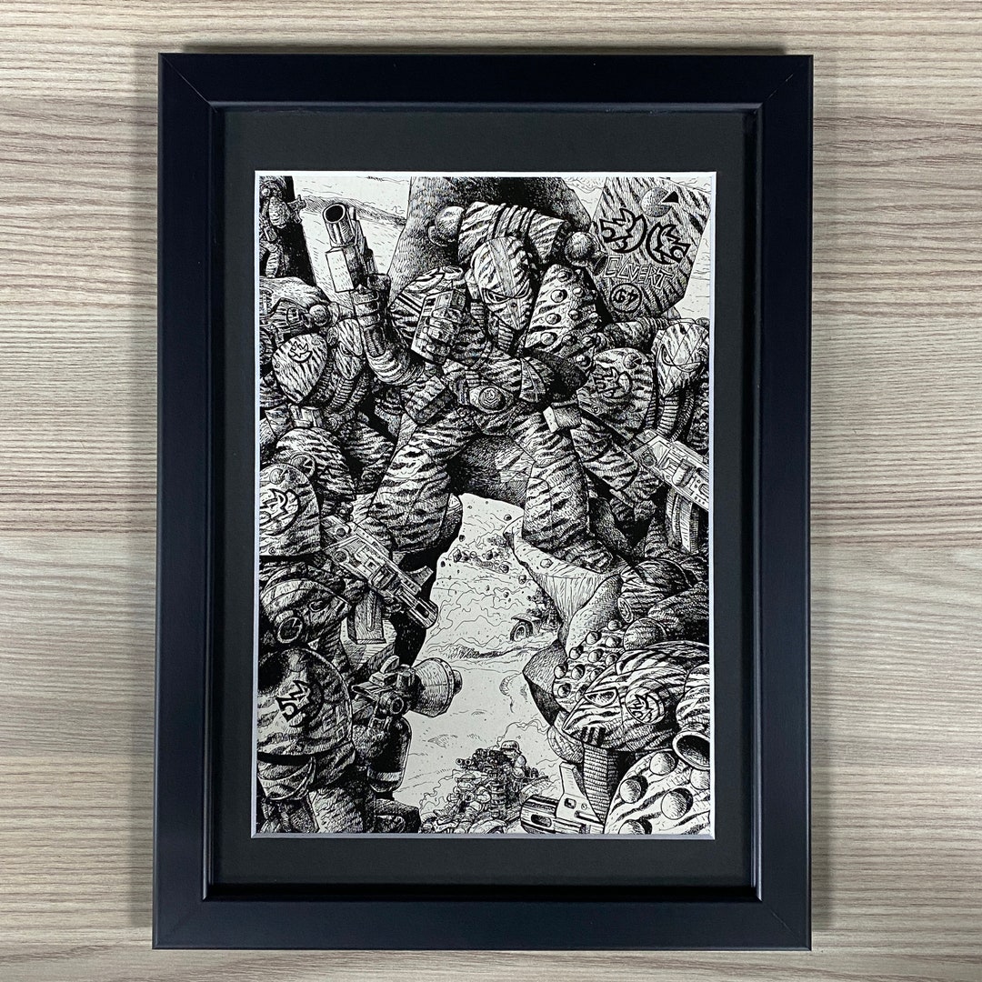 Rogue Trader Camo Space Marines Gerahmte Kunst Adeptus Astartes Space ...