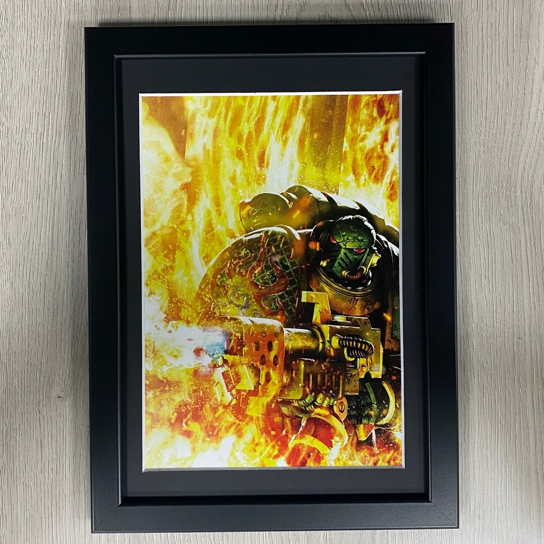 Deathfire Framed Art Salamanders Space Marines Horus Heresy Games ...