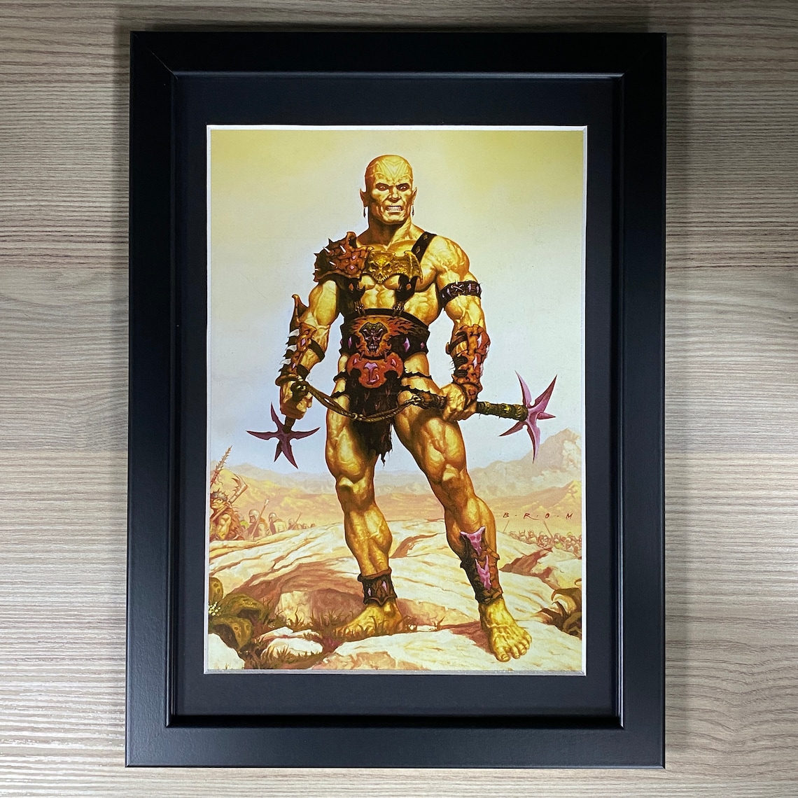 Rikus Framed Art Dungeons And Dragons Dark Sun Gladiator of | Etsy