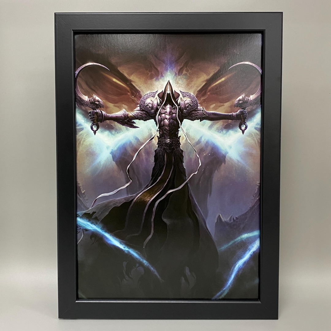 Diablo III Reaper of Souls Malthael Framed Art by John Polidora. Blizzard Entertainment Video ...