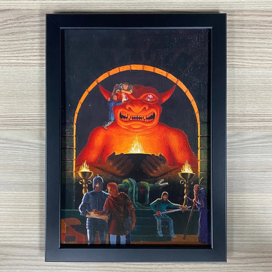 Game Players Handbook Framed Art Dungeons and Dragons Gary Gygax D&D ...