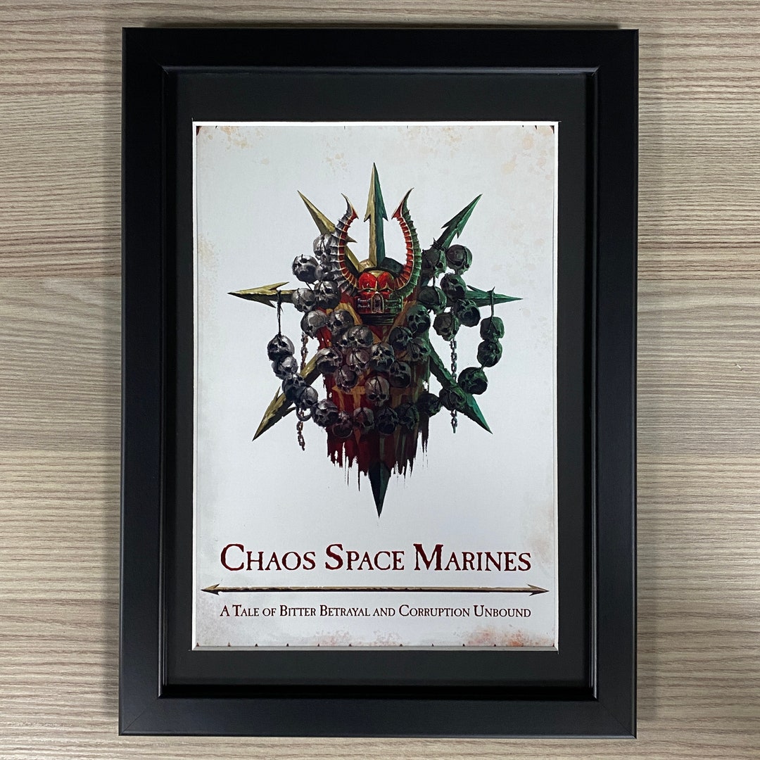 Chaos Space Marines Crest Framed Art a Tale of Bitter Betrayal and ...