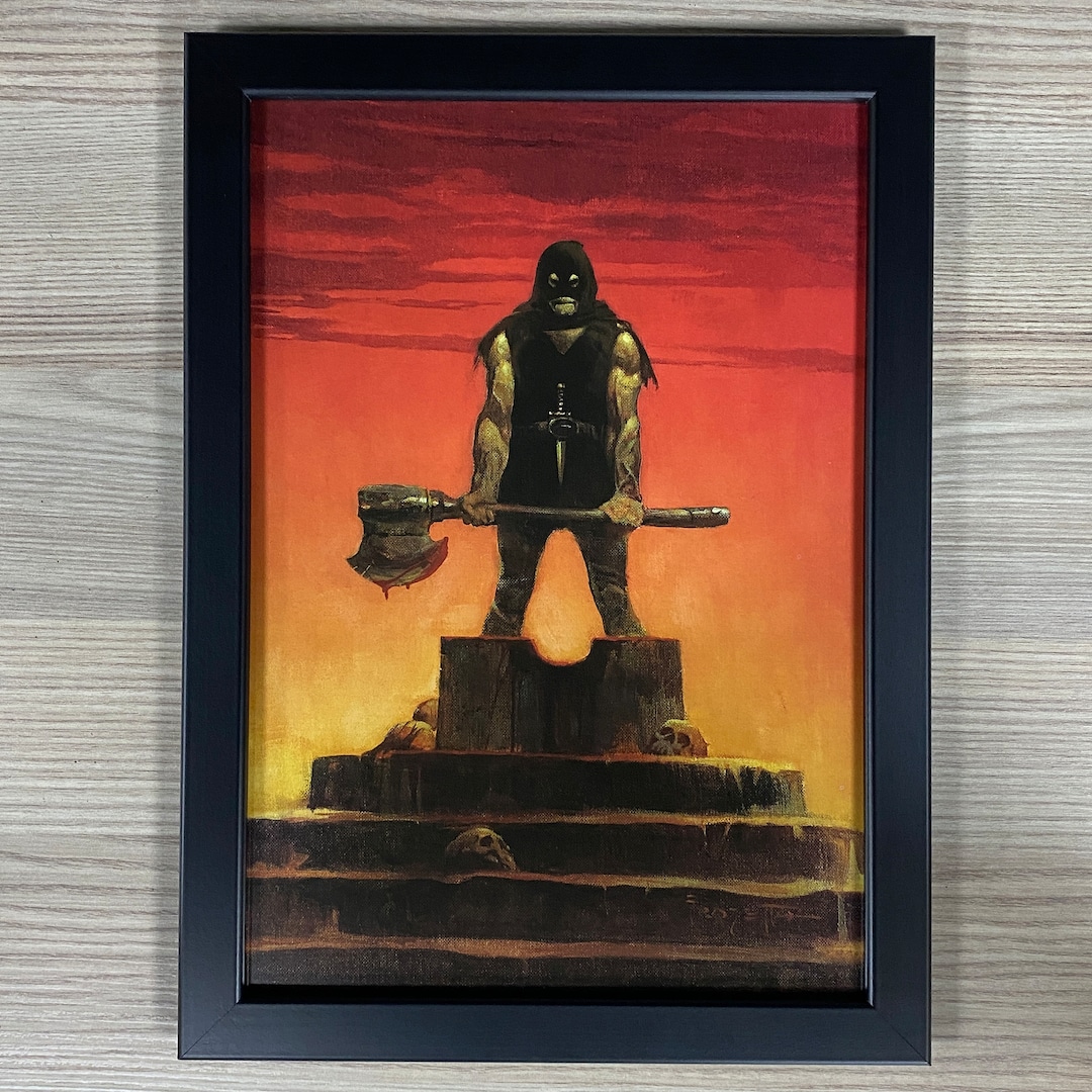 Frank Frazetta Framed Art Pulp Sci-fi Fantasy Classic the Executioner - Etsy