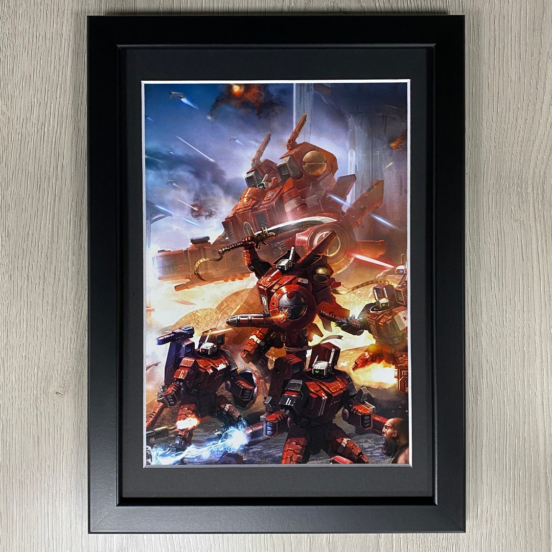 Commander Farsight Framed Art Tau Empire T'au XV-8 Battlesuit Riptide ...