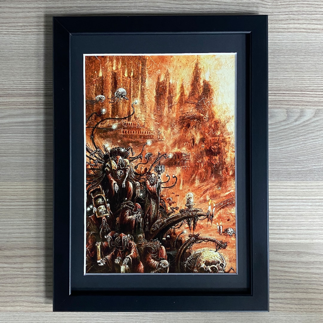 Adeptus Mechanicus Framed Art Astartes John Blanche Techpriest ...
