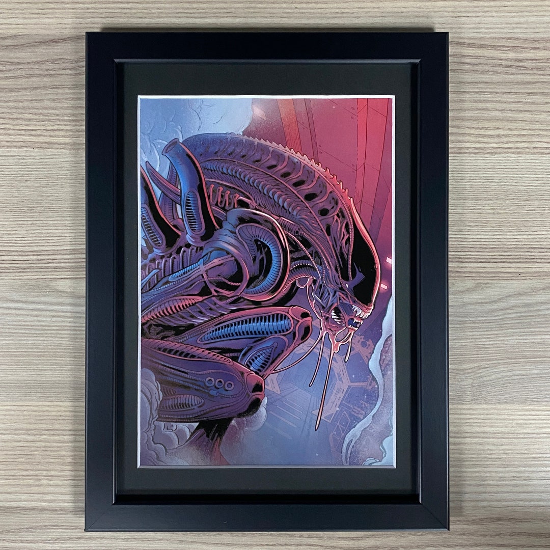 Aliens Framed Movie Poster Art Ellen Ripley James Cameron Xenomorph ...