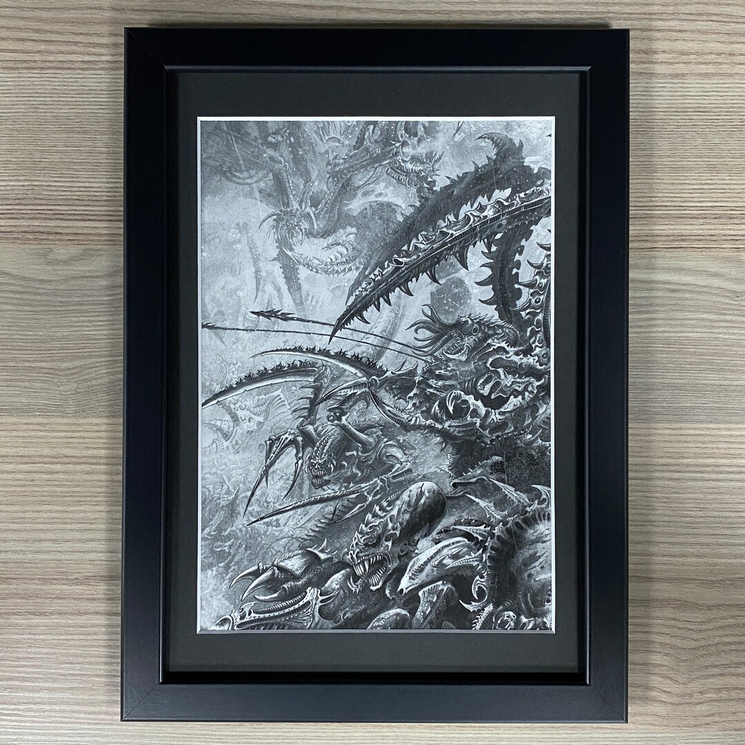 Tyranids Framed Art Lictor Hive Fleet Kraken Behemoth Genestealer Cults ...