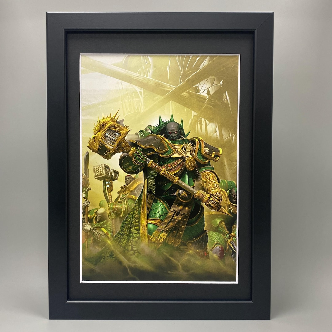 Vulkan Framed Art Primarch Old Earth Salamanders Space Marines Horus ...