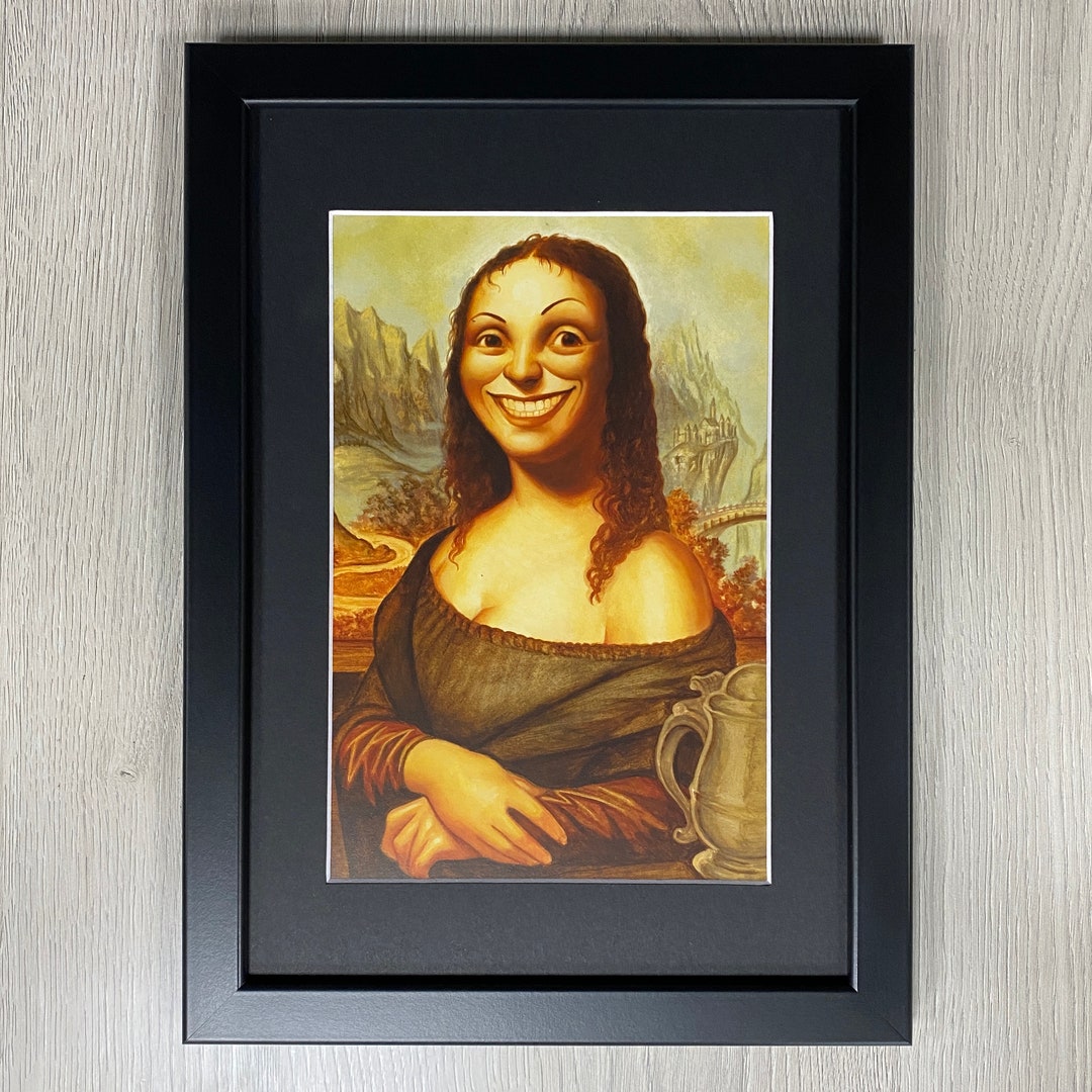 Mona Ogg Framed Art Paul Kidby Terry Pratchett Discworld Wyrd Sisters ...