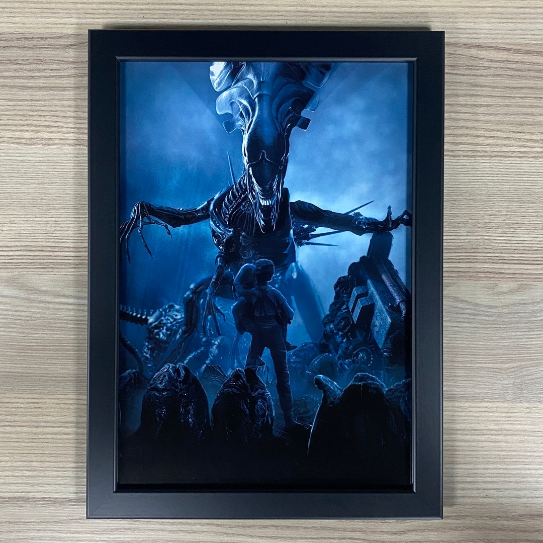 Aliens Framed Movie Poster Art Ellen Ripley James Cameron Xenomorph ...