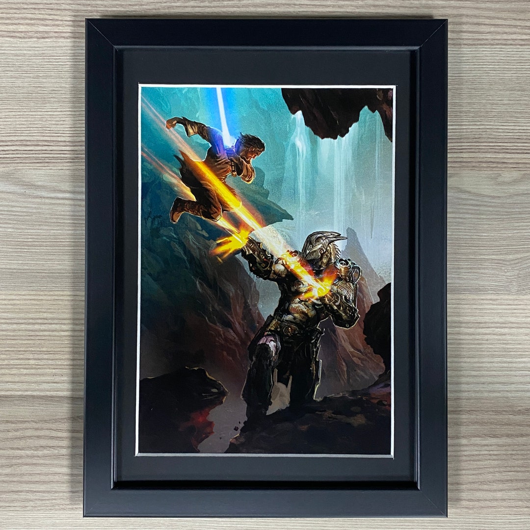 Obi-wan Kenobi Star Wars Framed Art Untitled Movie Jedi Poster Pulp Sci ...