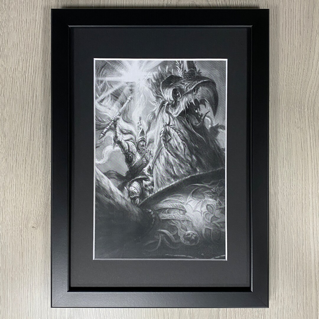Emperor Karl Franz Framed Art Empire Free Peoples Gryphon Griffon AOS ...
