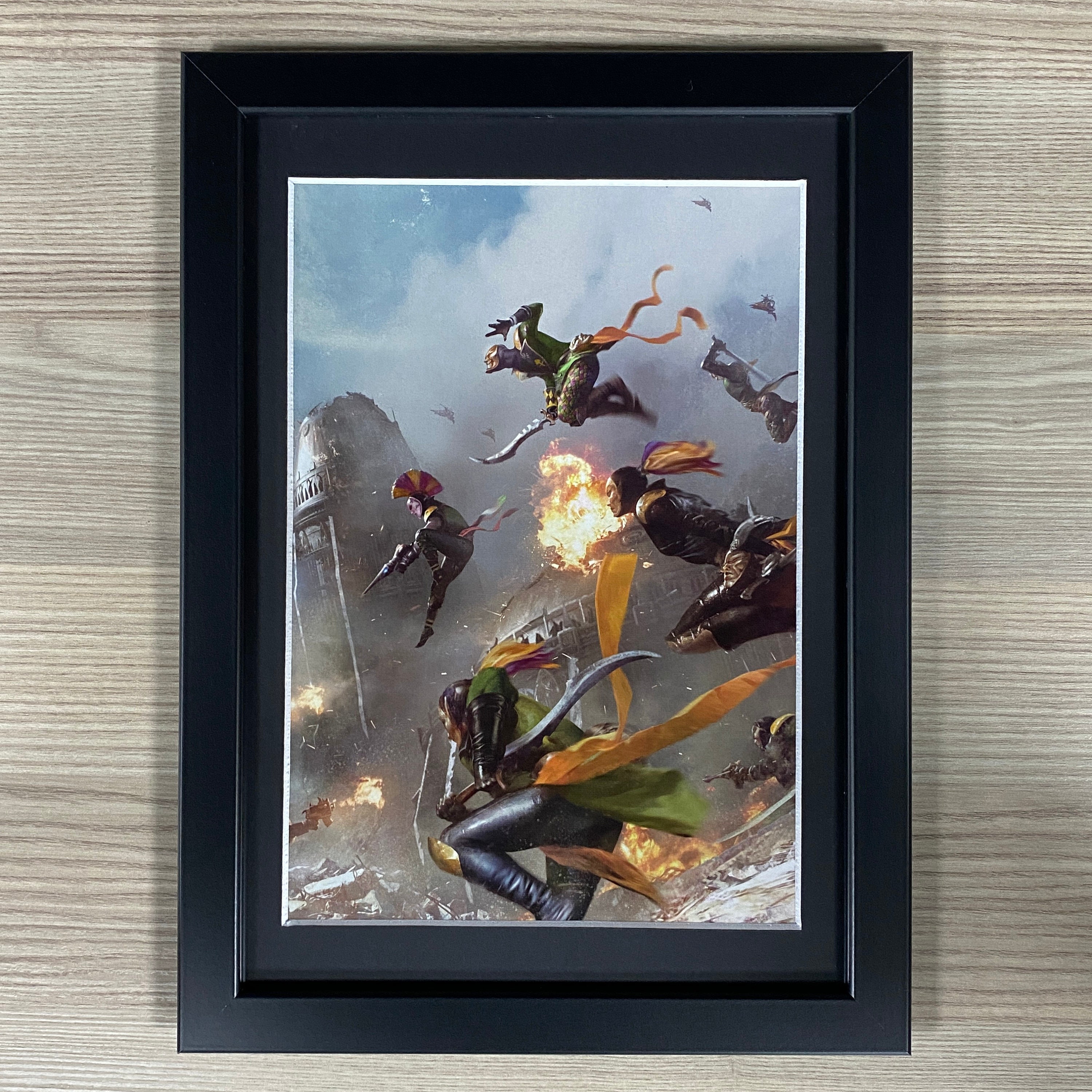 Harlequin Troupe Framed Art Eldar Aeldari Solitaire Games | Etsy